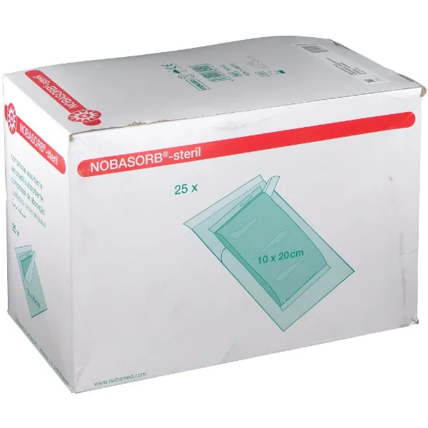 Noba absorberend verband 10 x 20 cm - Plastimed