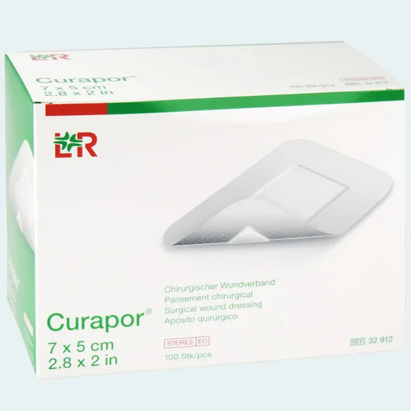 L&R Curapor chirurgische eilandpleister 7x5 cm | Plastimed
