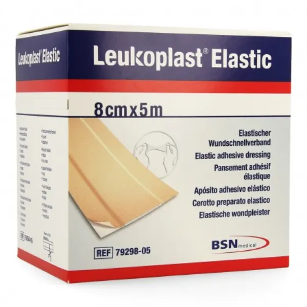 Leukoplast Elastic wondpleister 5 meter x 8 cm | Plastimed