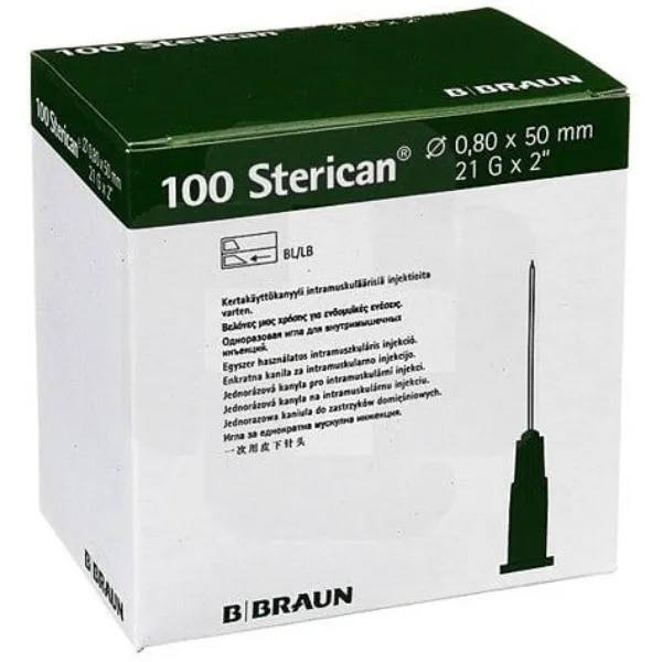 B.Braun Sterican Injectienaald - 21 G, 50 mm | Plastimed