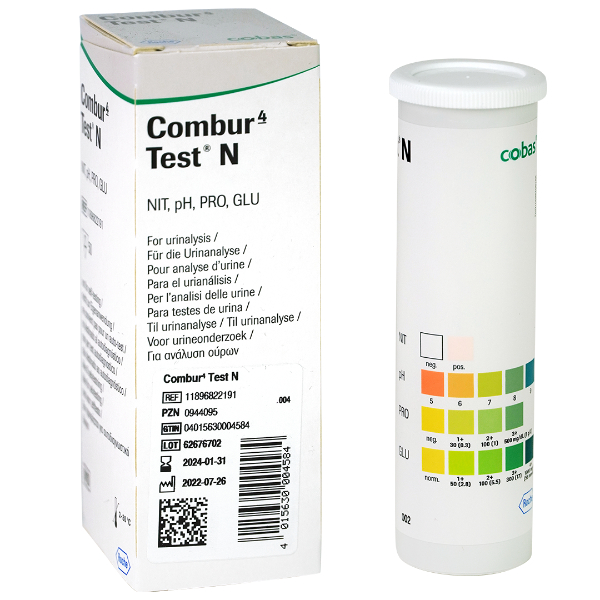 Combur 4 urine teststrips | Plastimed