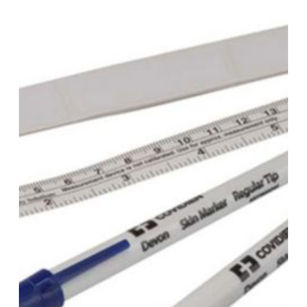 Devon Skin Marker regular tip met liniaal | Plastimed