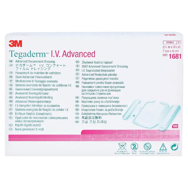 3M Tegaderm I.V. infuuspleister Advanced - 7 x 8 cm | Plastimed